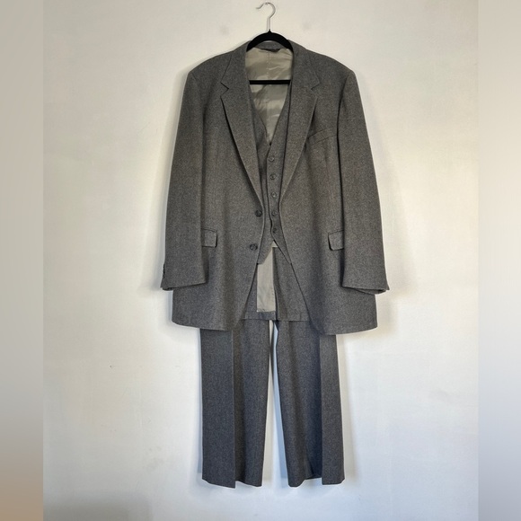 jcpenney | Suits & Blazers | Jcpenney Vintage 3 Piece Gray Wool Suit 2 ...